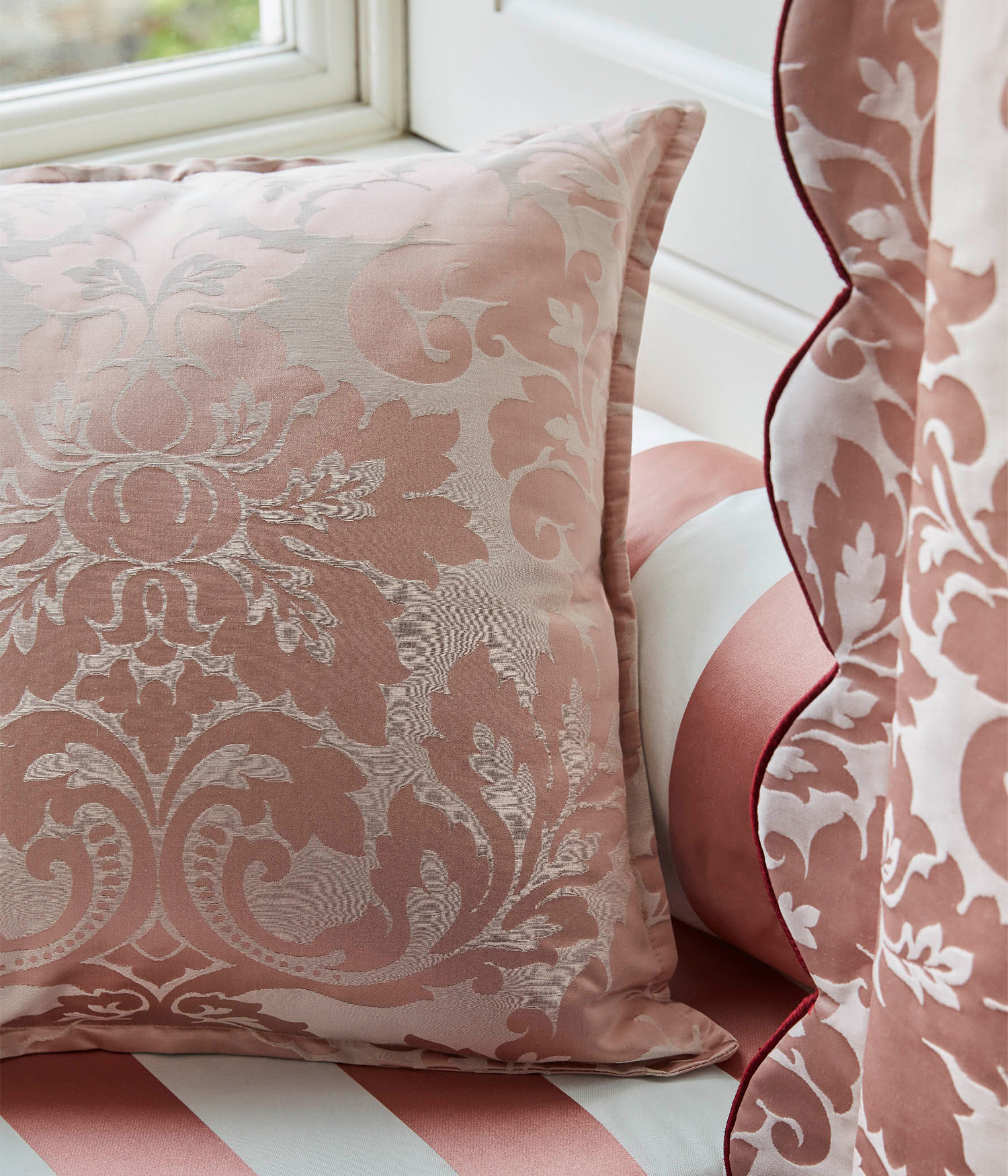 Rococo Damask Pink - James Hare